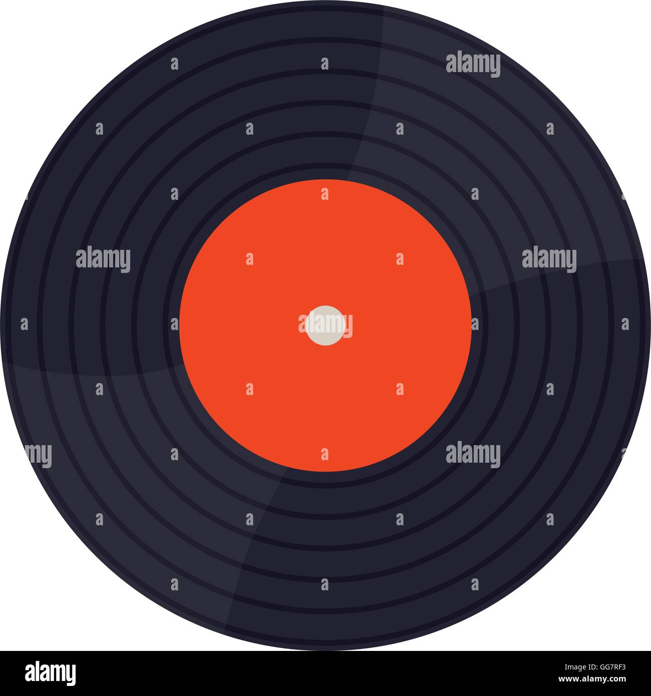 Vinyl technology retro vintage icon. Vector graphic Stock Vector Image ...