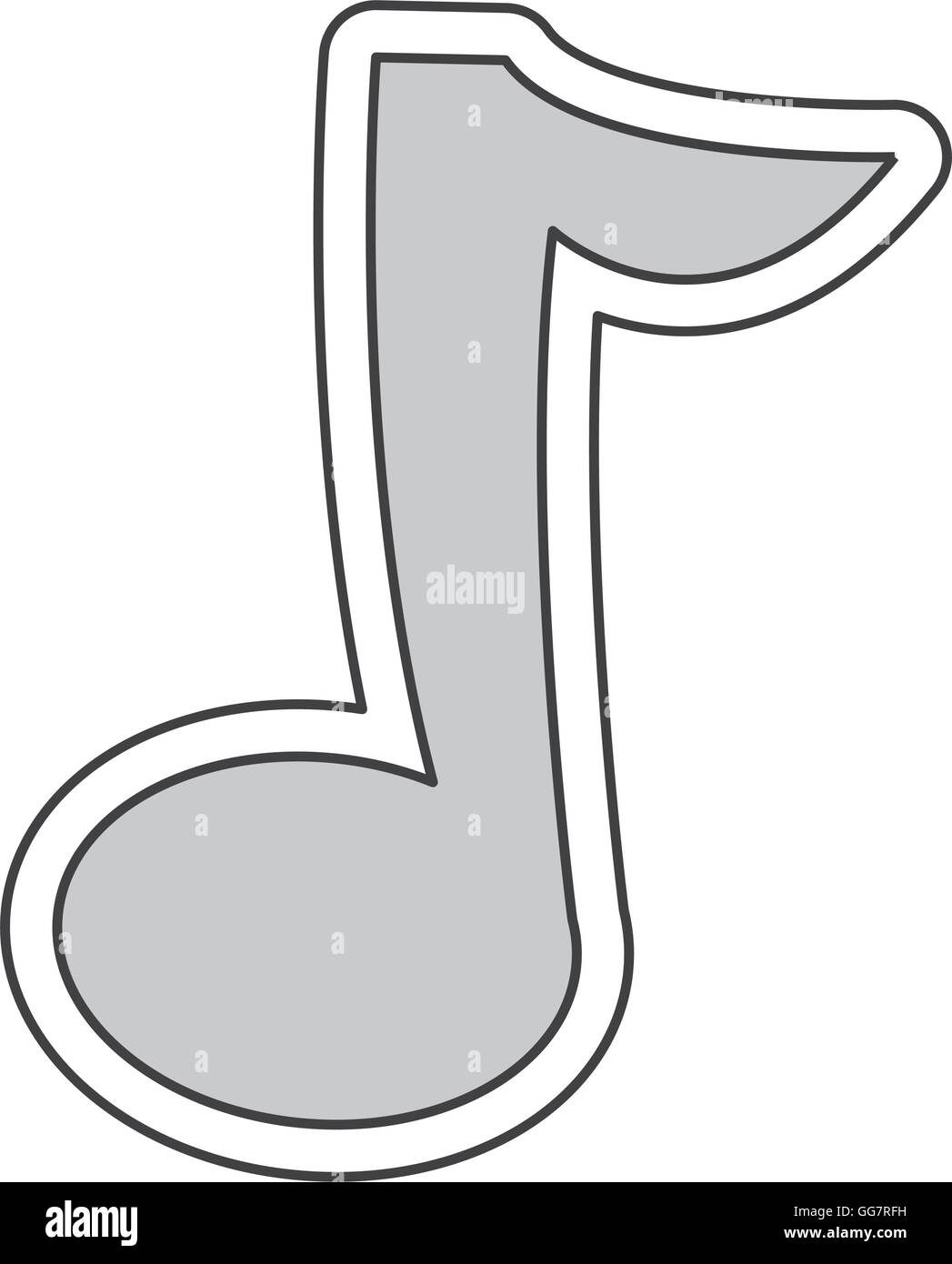 cartoon music note icon Stock Vector Image & Art - Alamy