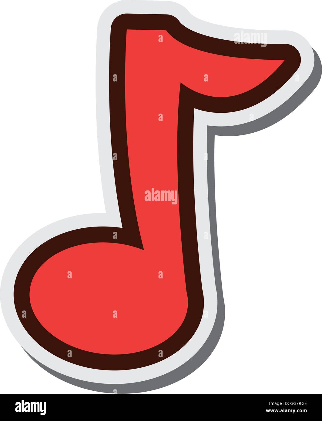 cartoon music note icon Stock Vector Image & Art - Alamy
