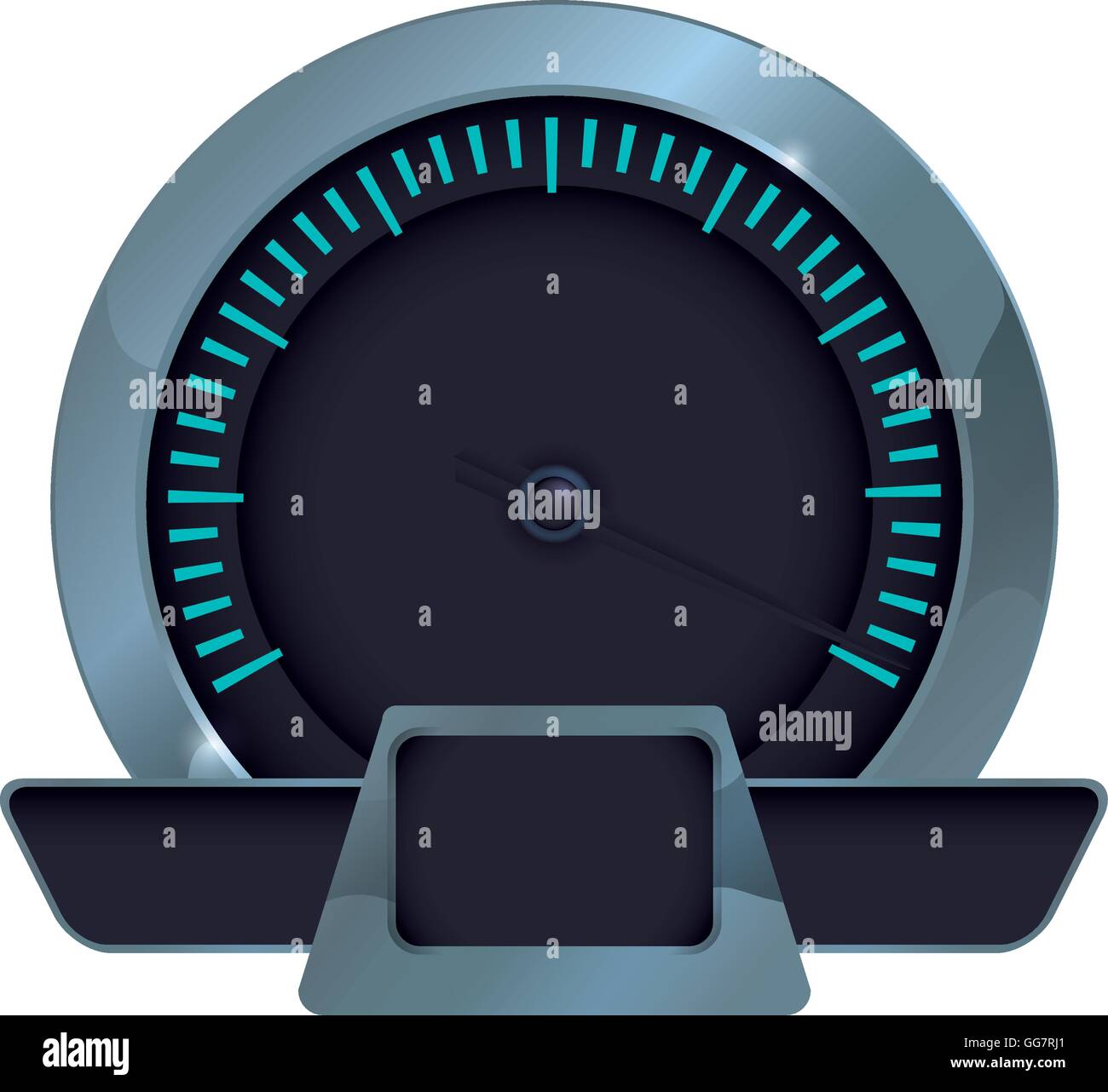 Gauge transportation kilometer speed icon. Vector graphic Stock Vector ...