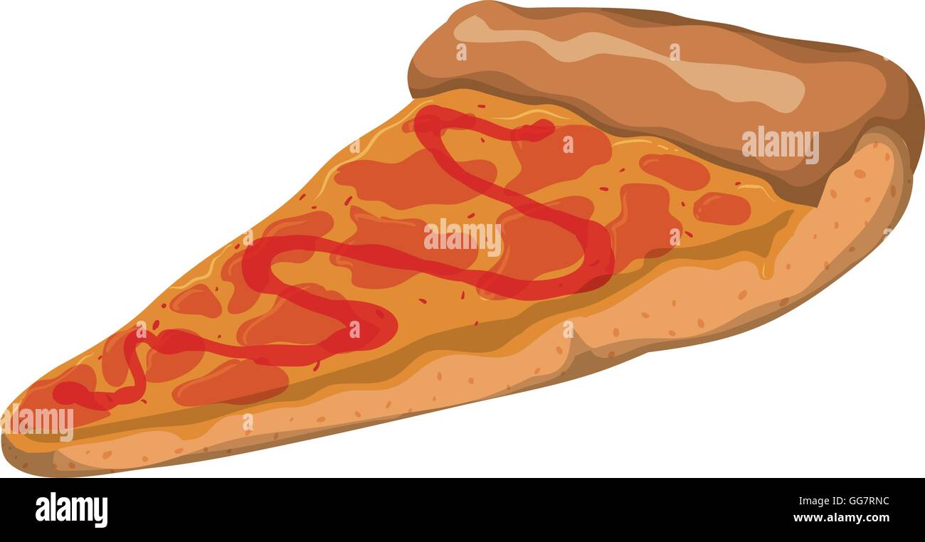 Pizza food menu fast dinner icon. Vector graphic Stock Vector Image ...