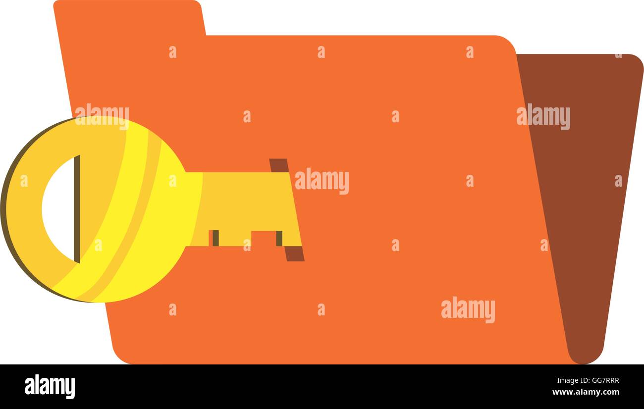 Key file security system protection icon. Vector graphic Stock Vector ...