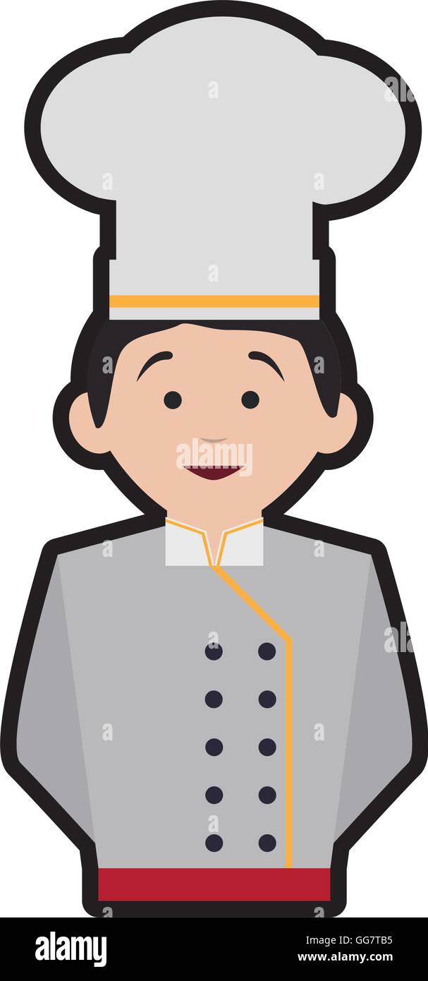 Chefs hat chef man male avatar person icon. Vector graphic Stock Vector ...