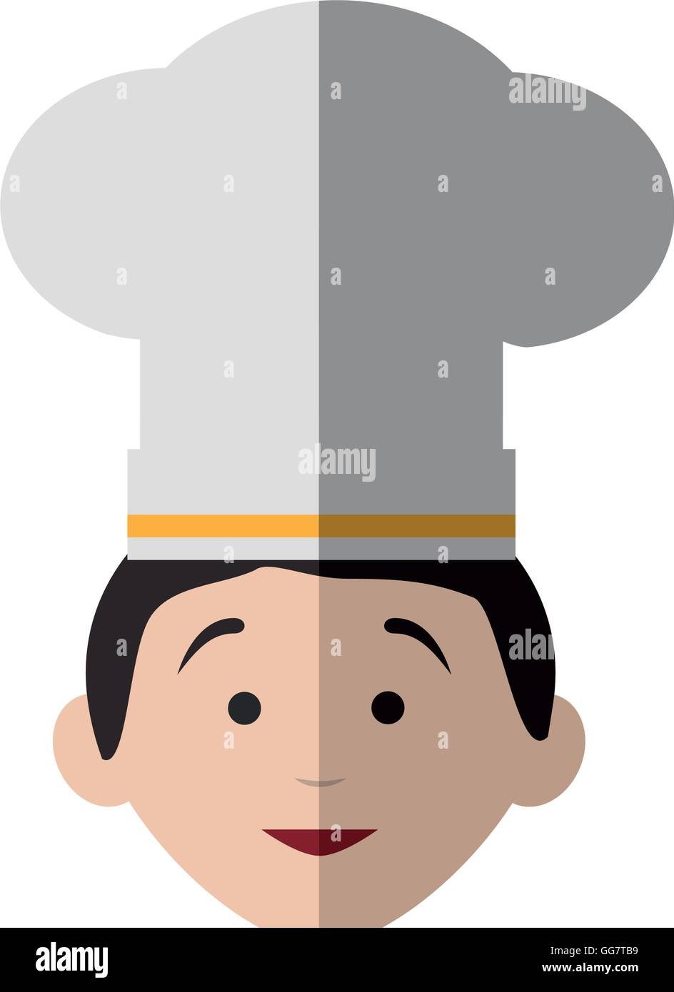 Chefs hat chef man male avatar person icon. Vector graphic Stock Vector ...