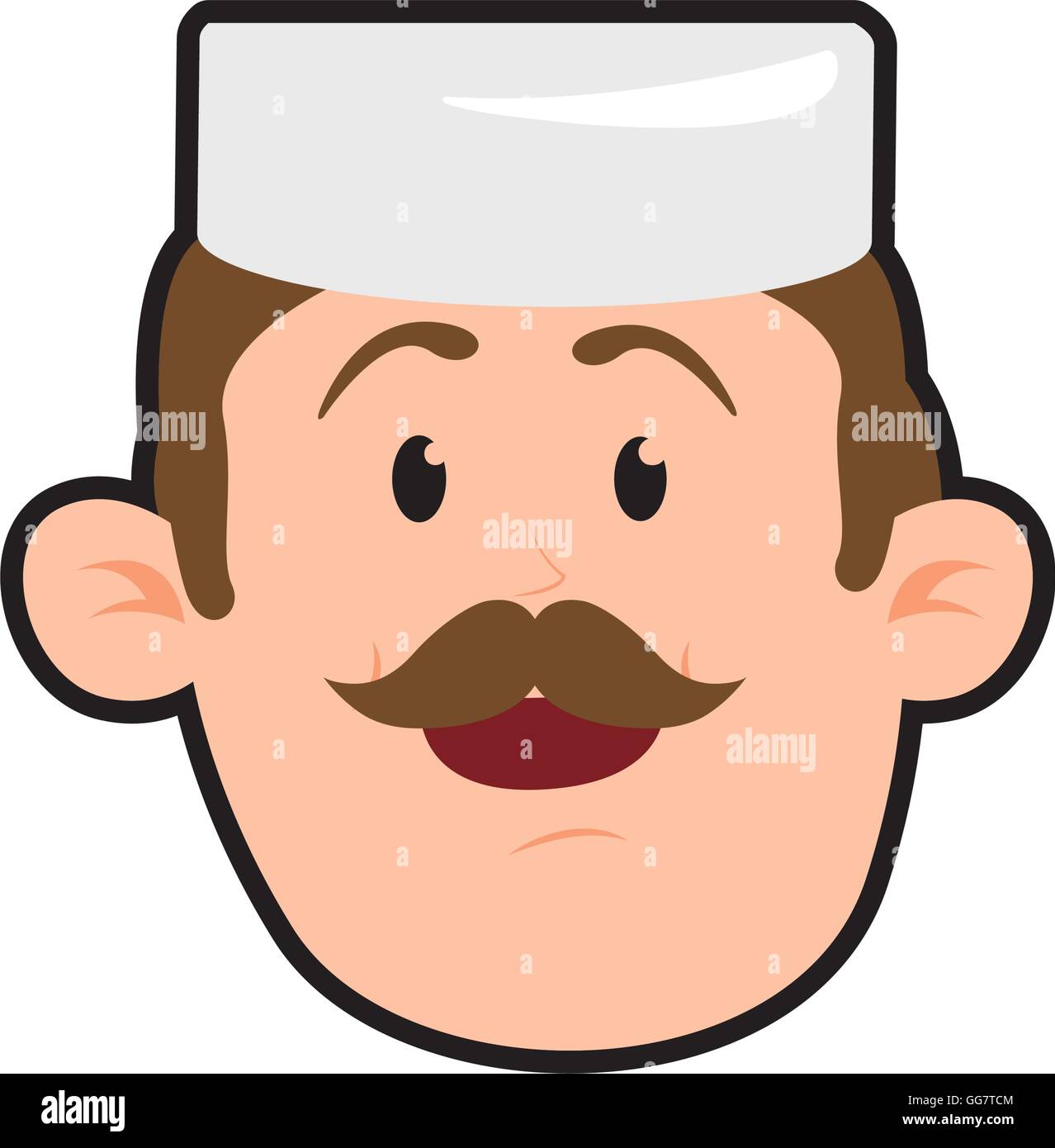 Chefs hat chef man male avatar person icon. Vector graphic Stock Vector ...