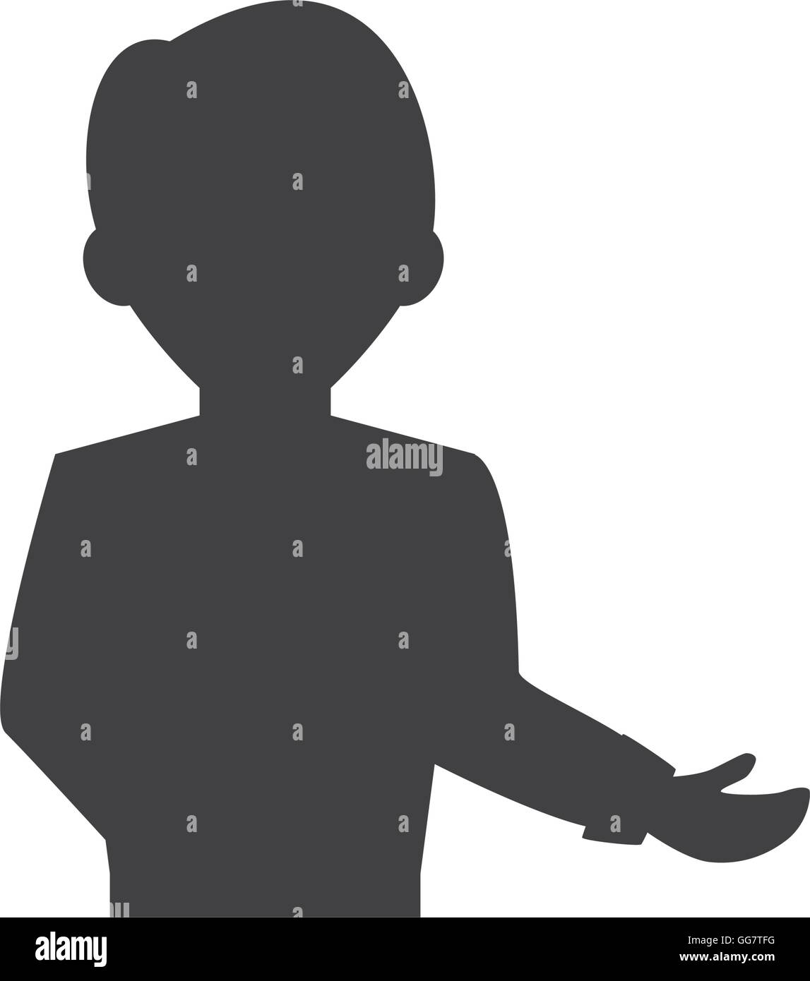 Waiter male avatar suit person icon. Vectorg graphic Stock Vector Image ...