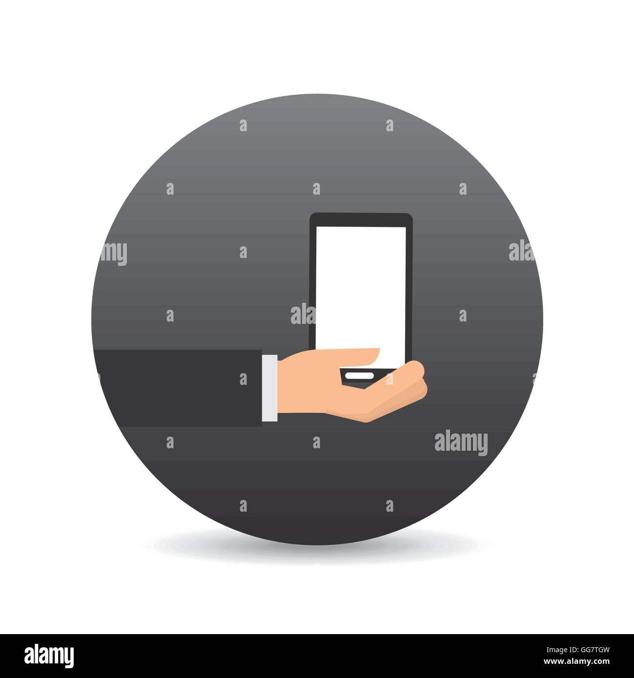 hand holding device icon Stock Vector Image & Art - Alamy