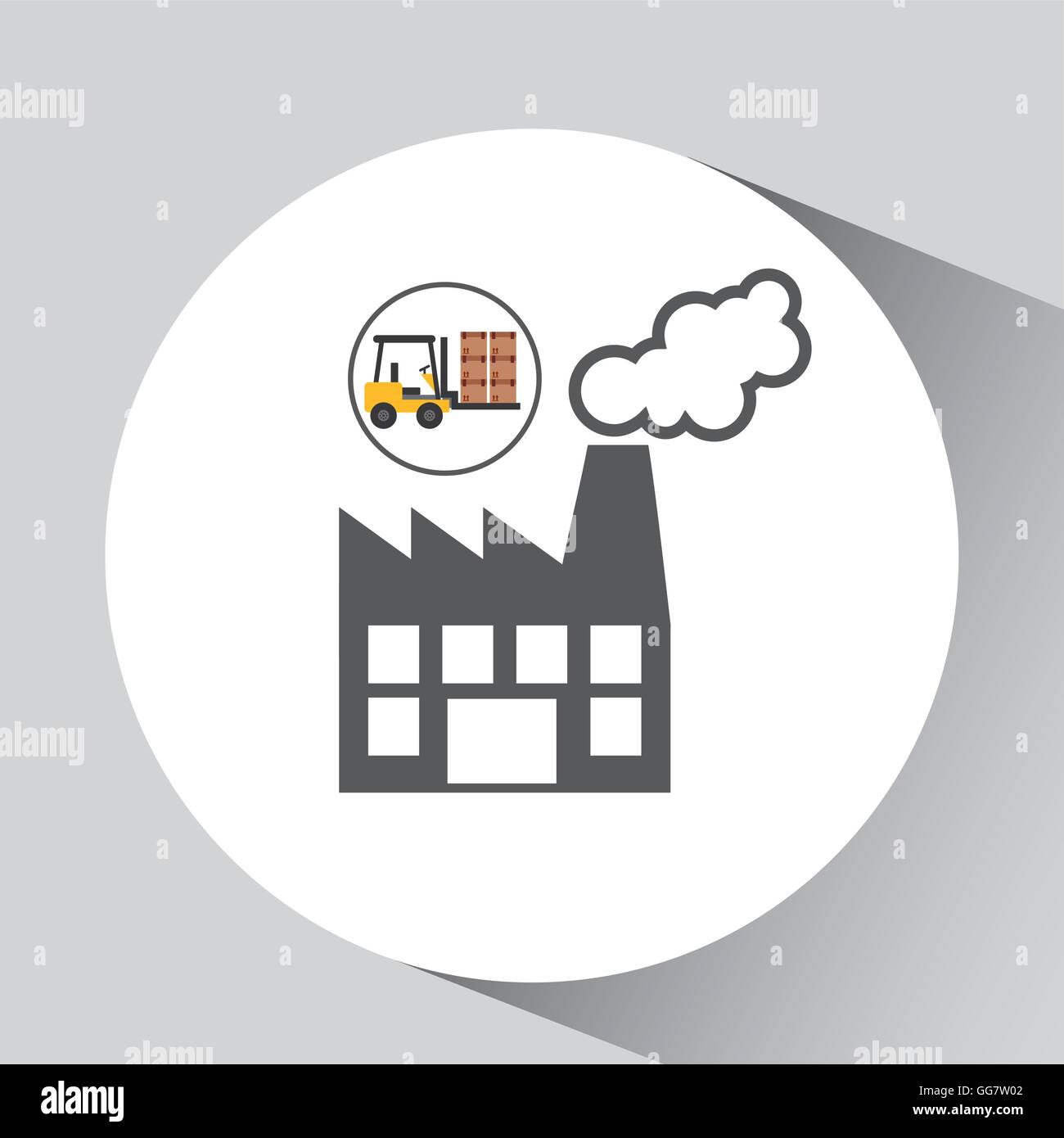 factory and truck icon Stock Vector Image & Art - Alamy