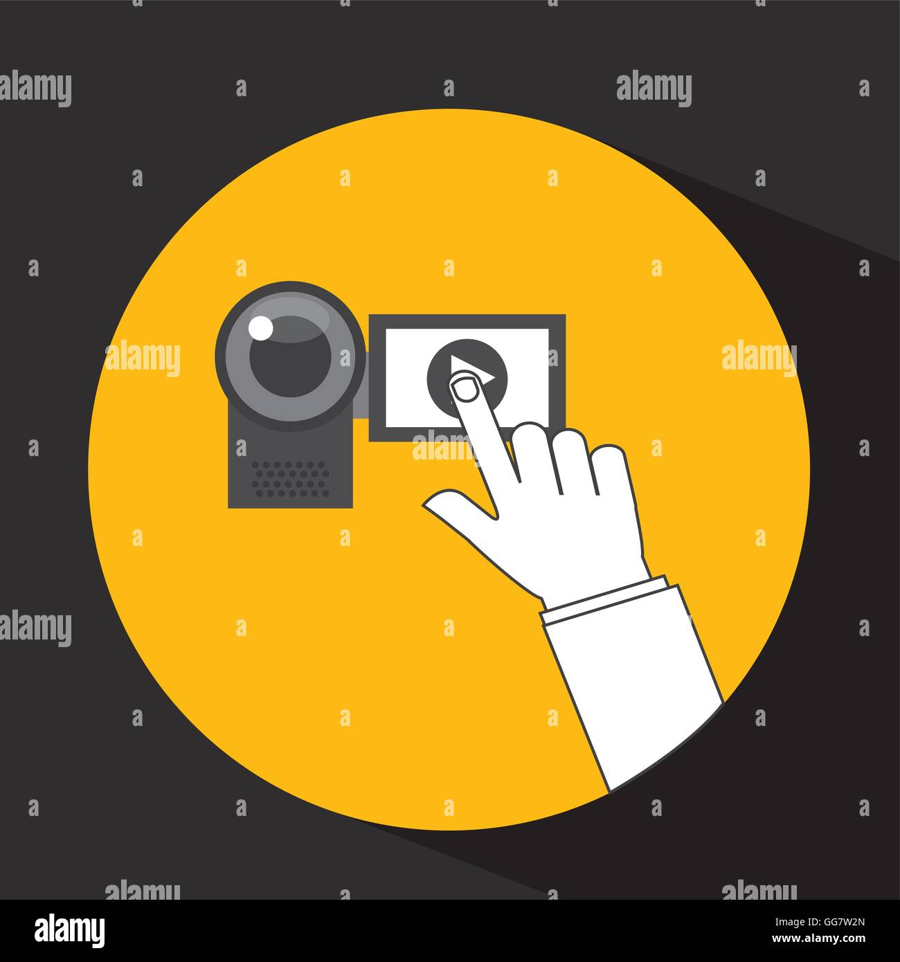video camera device icon Stock Vector Image & Art - Alamy