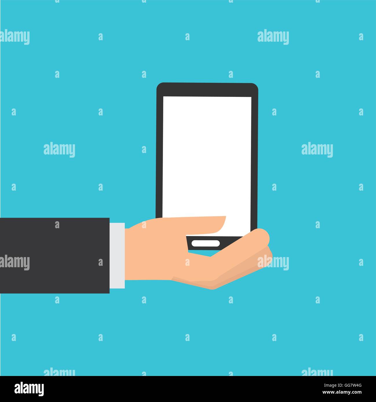 hand holding device icon Stock Vector Image & Art - Alamy