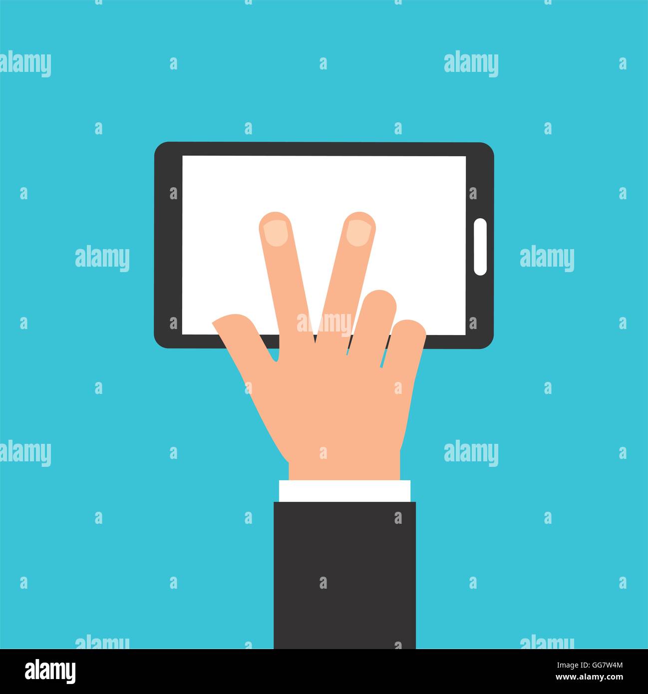 hand holding device icon Stock Vector Image & Art - Alamy