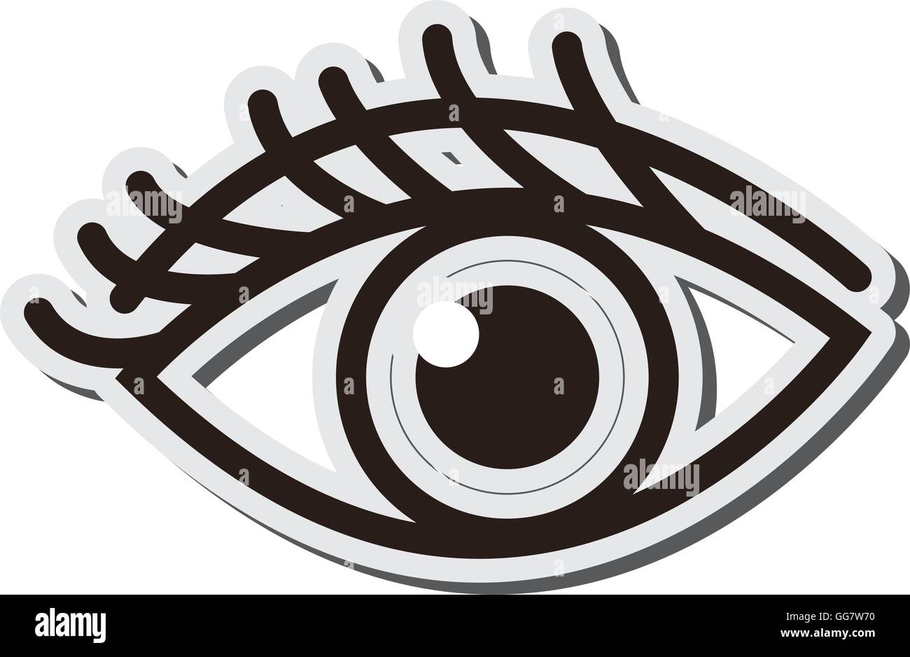 single eye icon Stock Vector Image & Art - Alamy