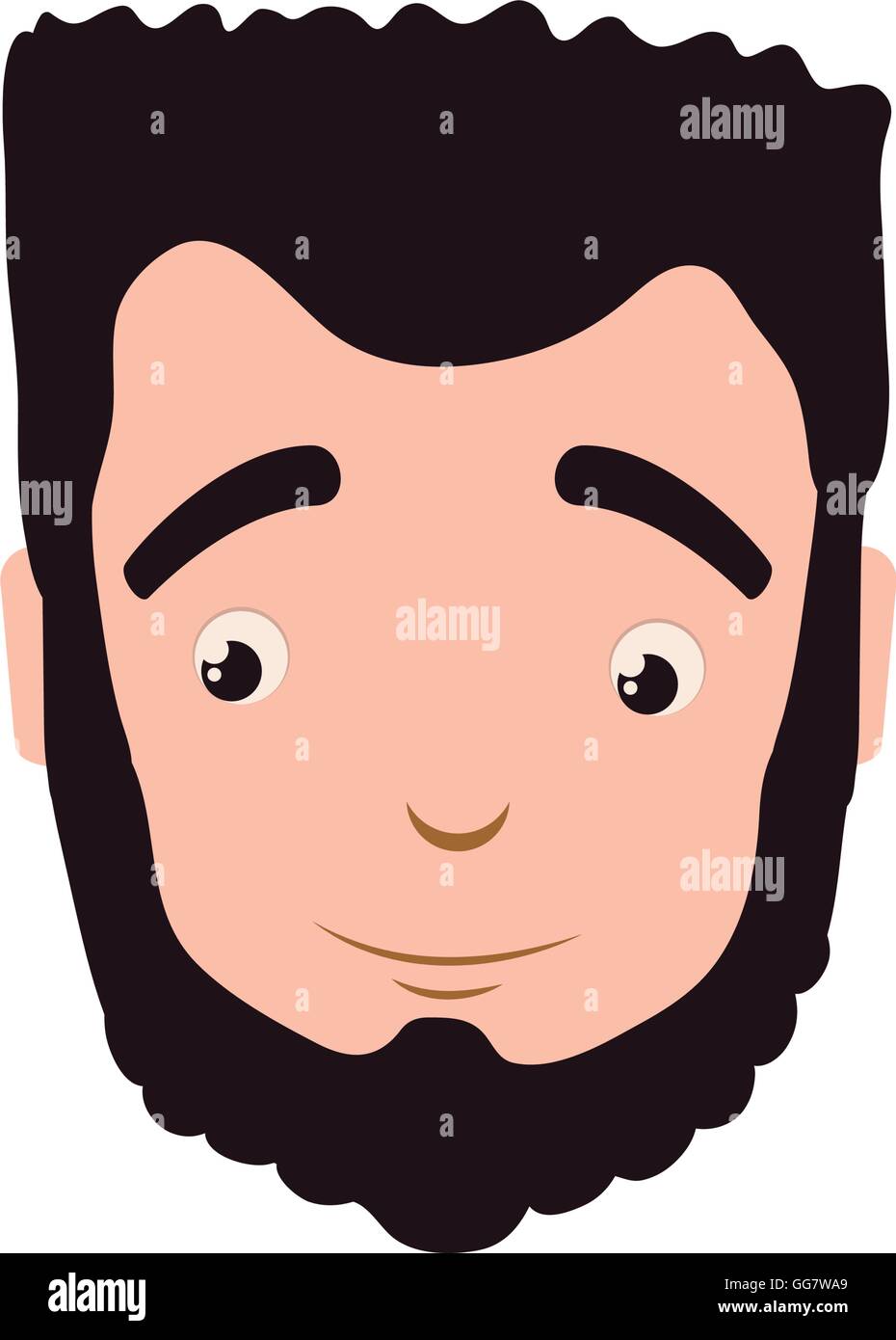 Man male avatar person people icon. Vector graphic Stock Vector Image ...