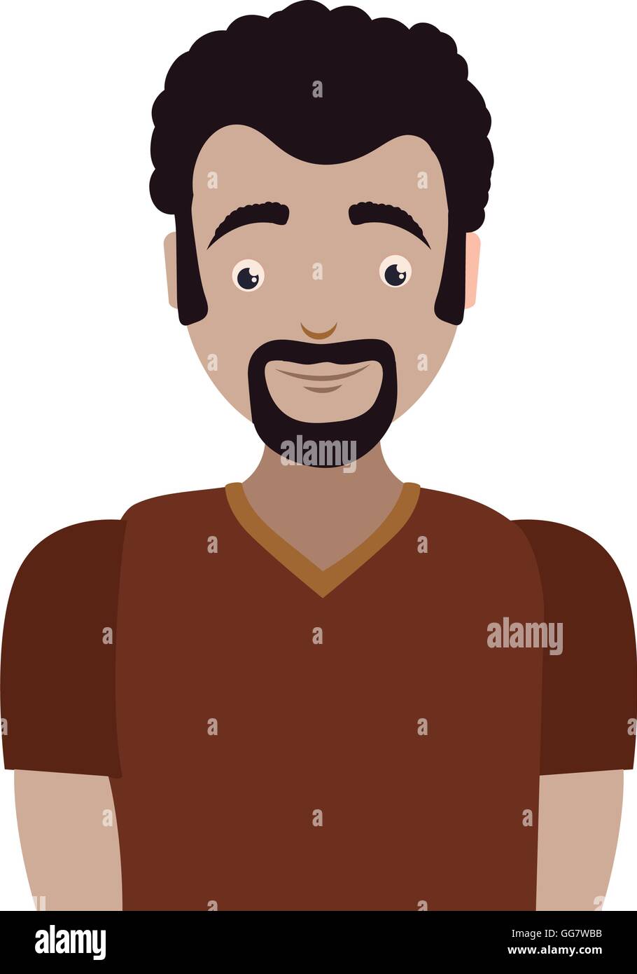 Man male avatar person people icon. Vector graphic Stock Vector Image ...