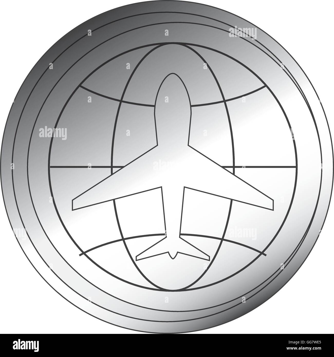 aeronautical emblem icon Stock Vector Image & Art - Alamy