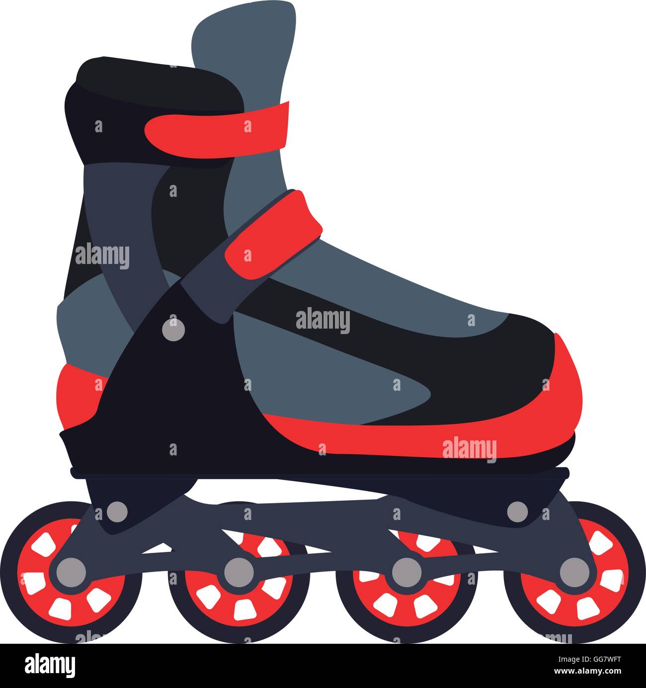 roller skate shoe sport hobby icon. Vector graphic Stock Vector Image ...