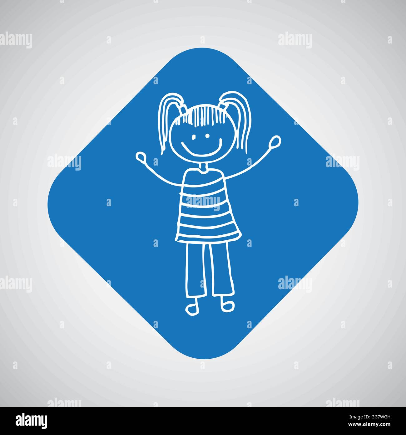happy child icon Stock Vector Image & Art - Alamy