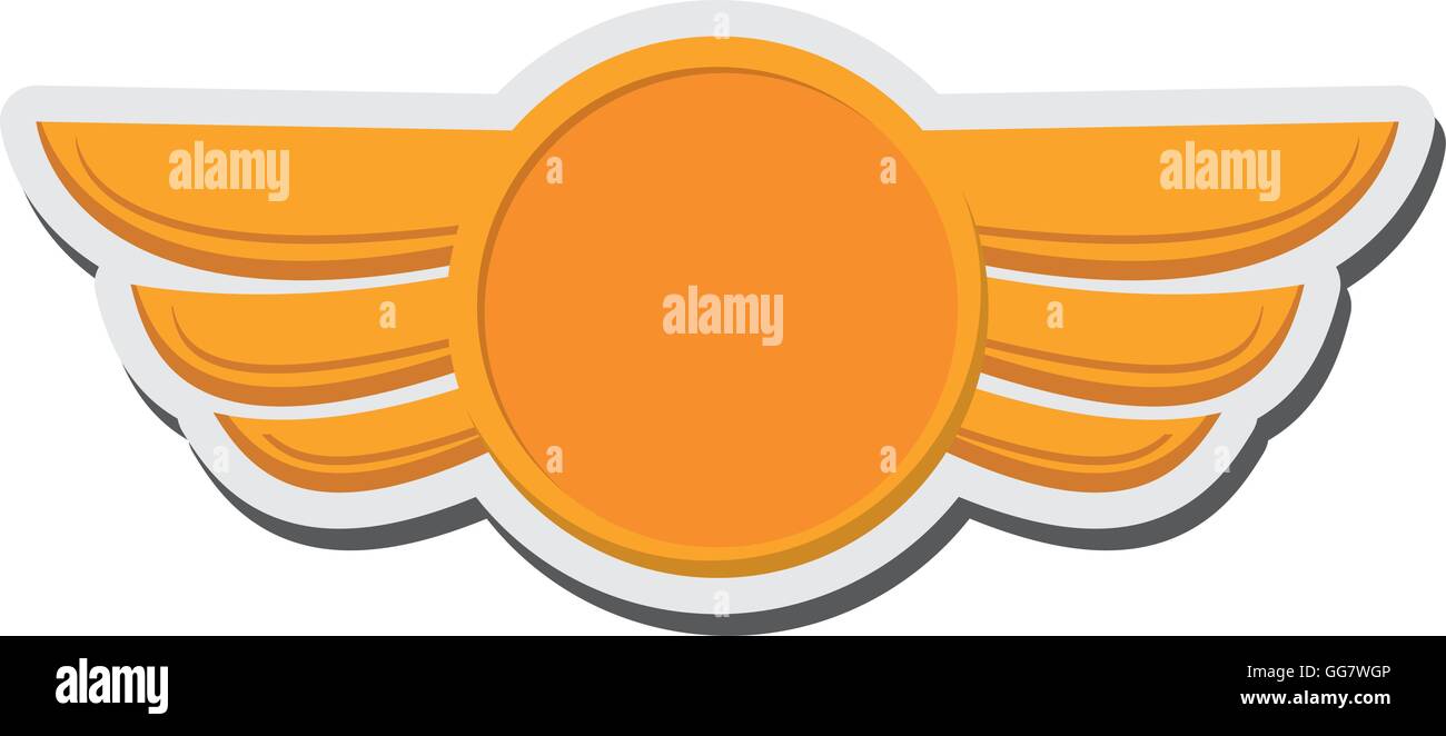 aeronautical emblem icon Stock Vector Image & Art - Alamy