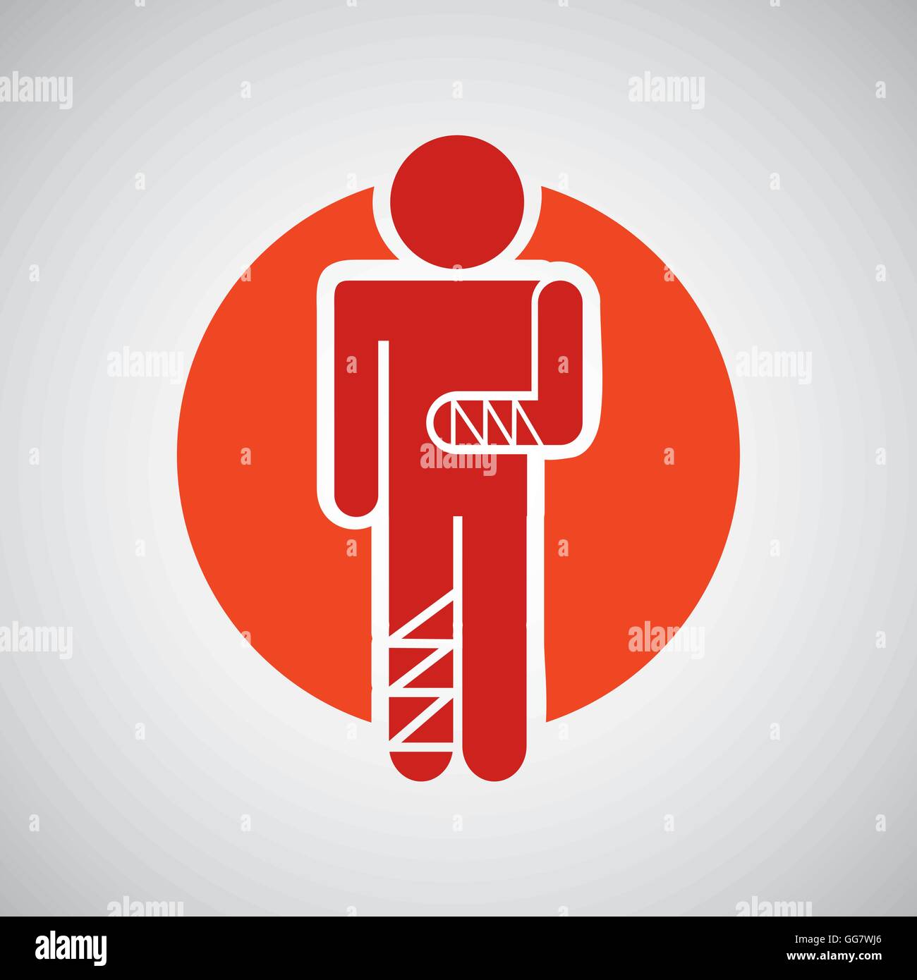 injured guy icon Stock Vector Image & Art - Alamy