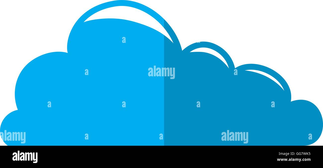 cloud blue weather sky icon. Vector graphic Stock Vector Image & Art ...
