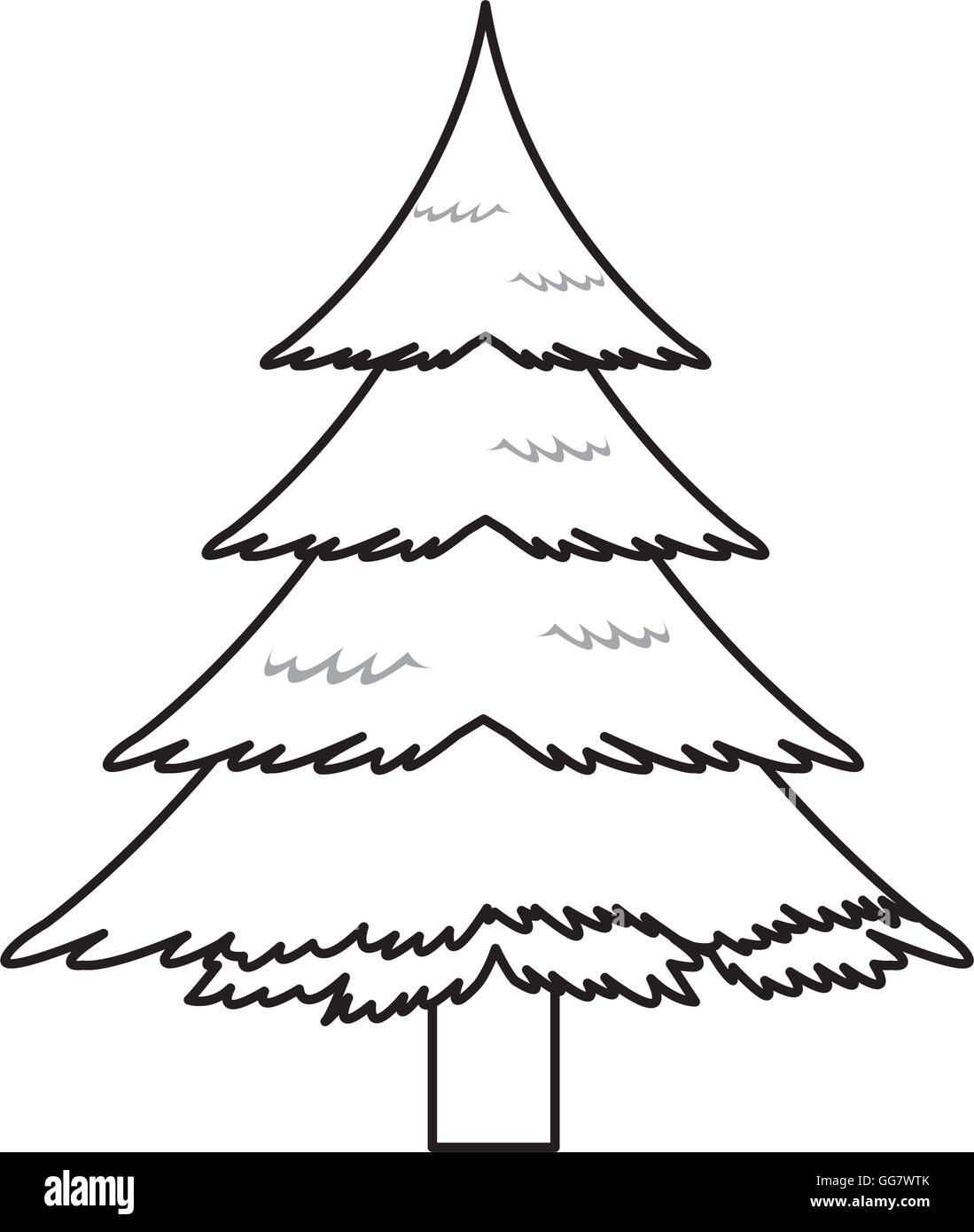 Larch pine forest in Black and White Stock Photos & Images - Alamy