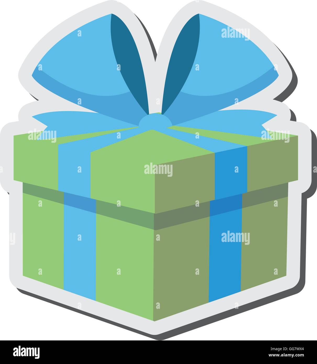 gift box with bow icon Stock Vector Image & Art - Alamy