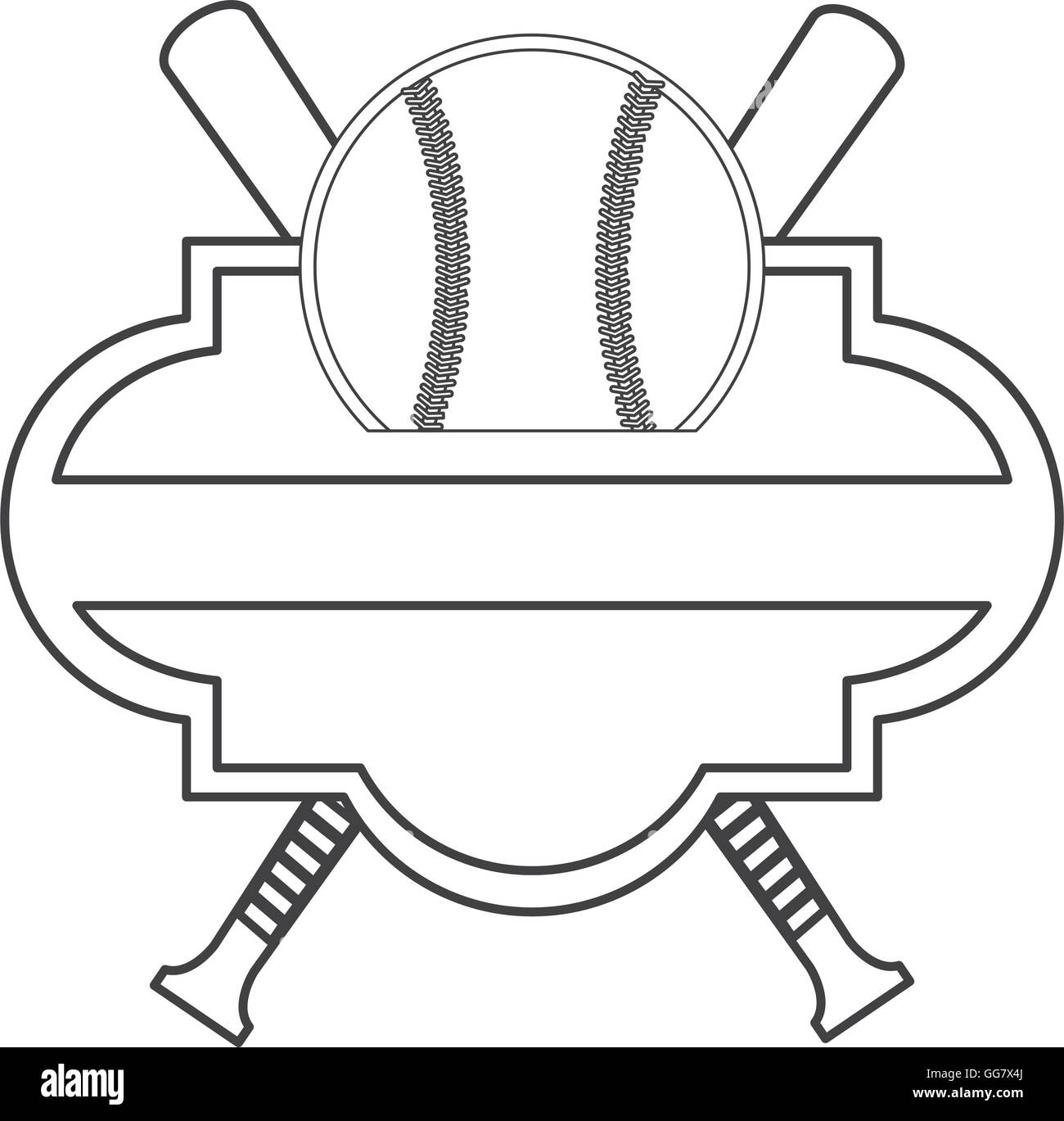 baseball emblem icon Stock Vector Image & Art - Alamy