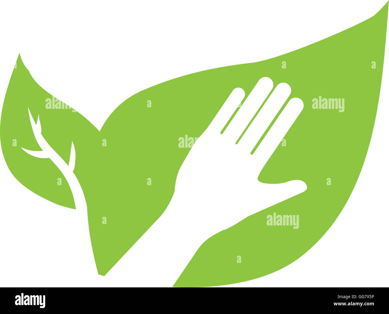 hand human leaf help gesture fingers palm icon. Vector graphic Stock ...