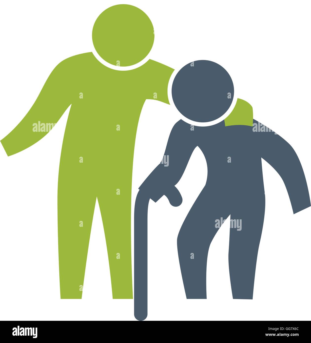 grandfather old pictogram action male man silhouette icon. Vecto Stock ...