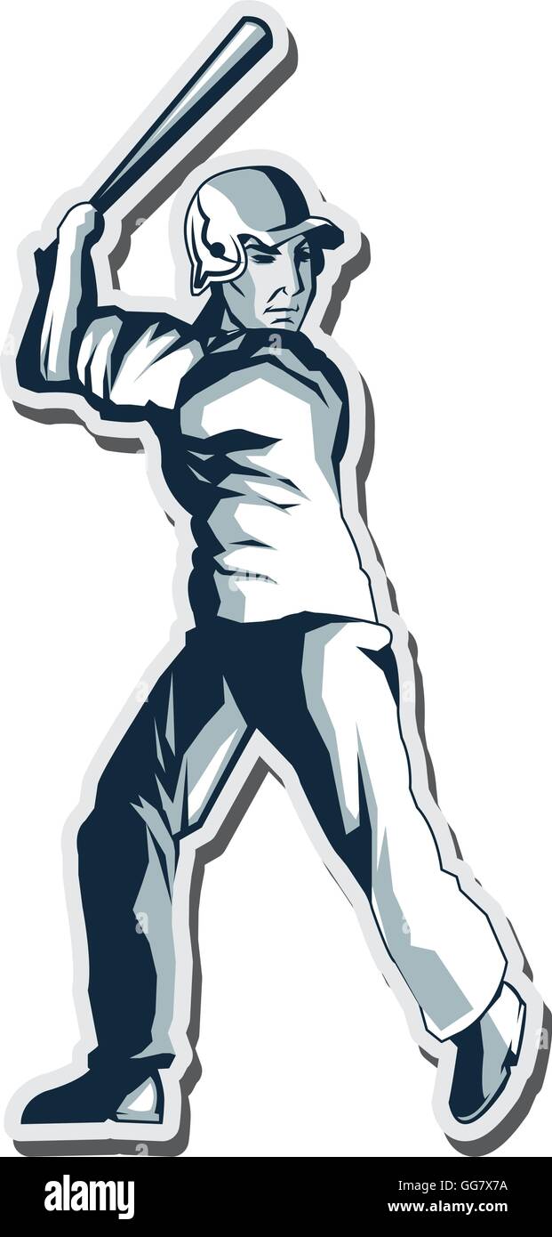 baseball player icon Stock Vector Image & Art - Alamy