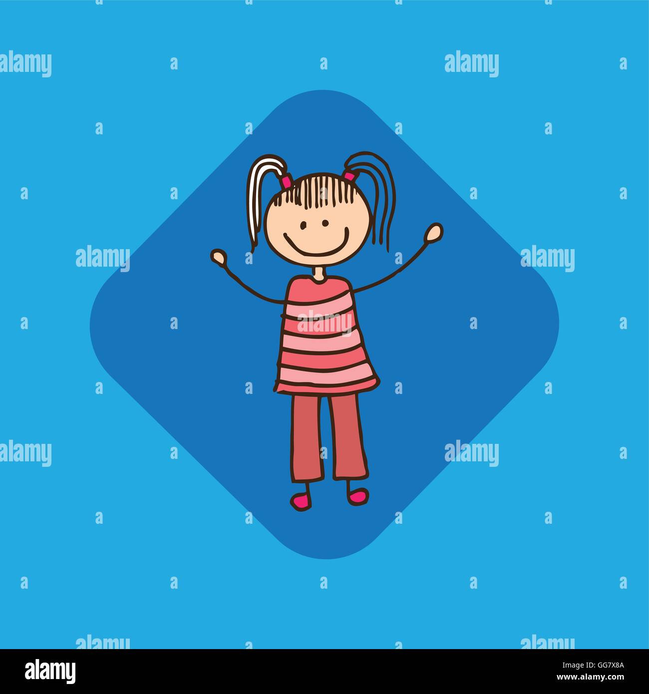 happy child icon Stock Vector Image & Art - Alamy