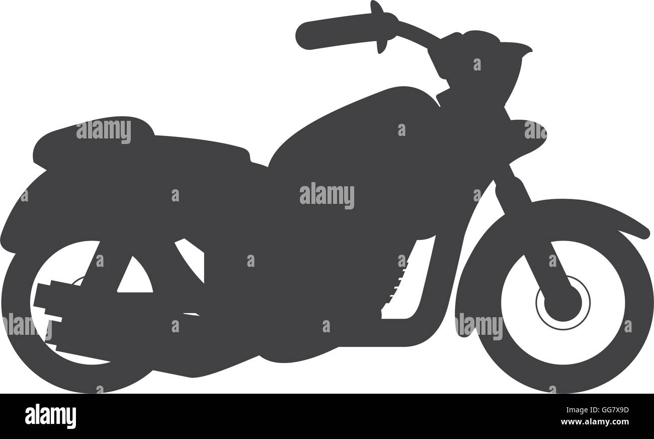 motorcycle motor motorbike transportation icon. Vector graphic Stock ...
