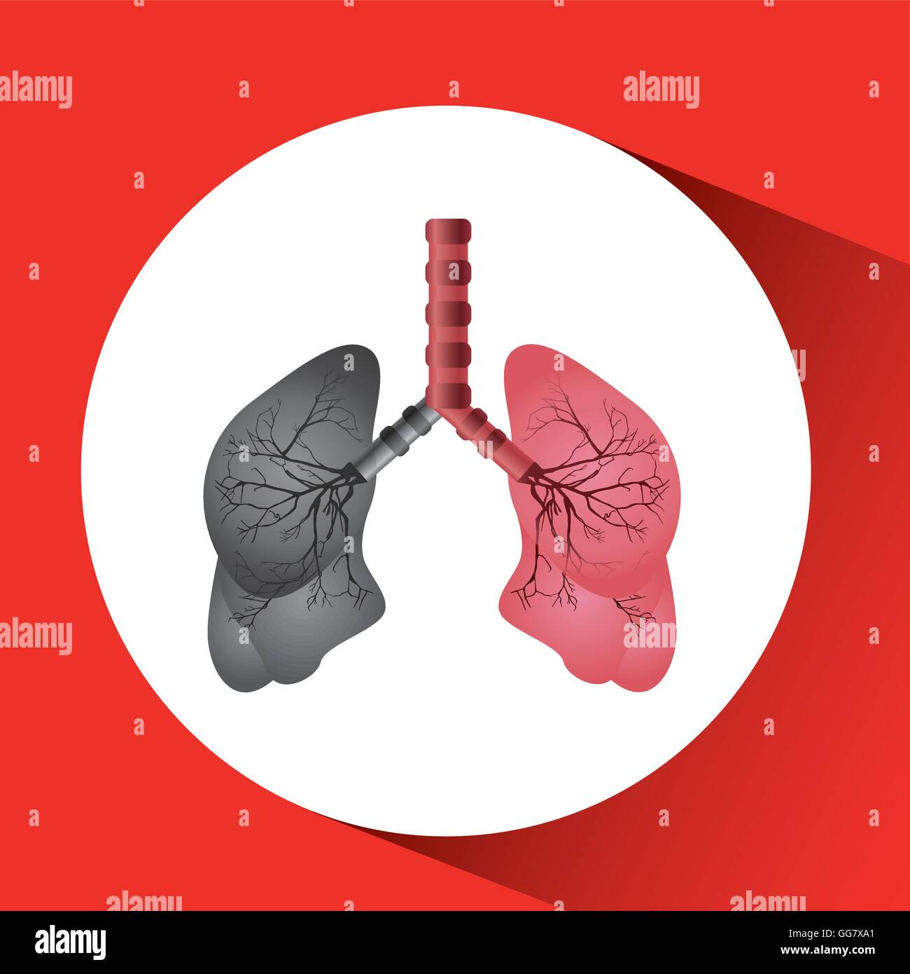 human lung icon Stock Vector Image & Art - Alamy