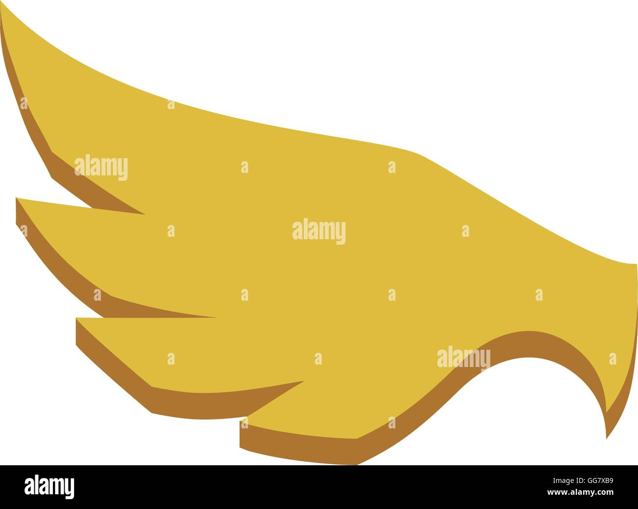 wing feather animal bird angel icon. Vector graphic Stock Vector Image ...