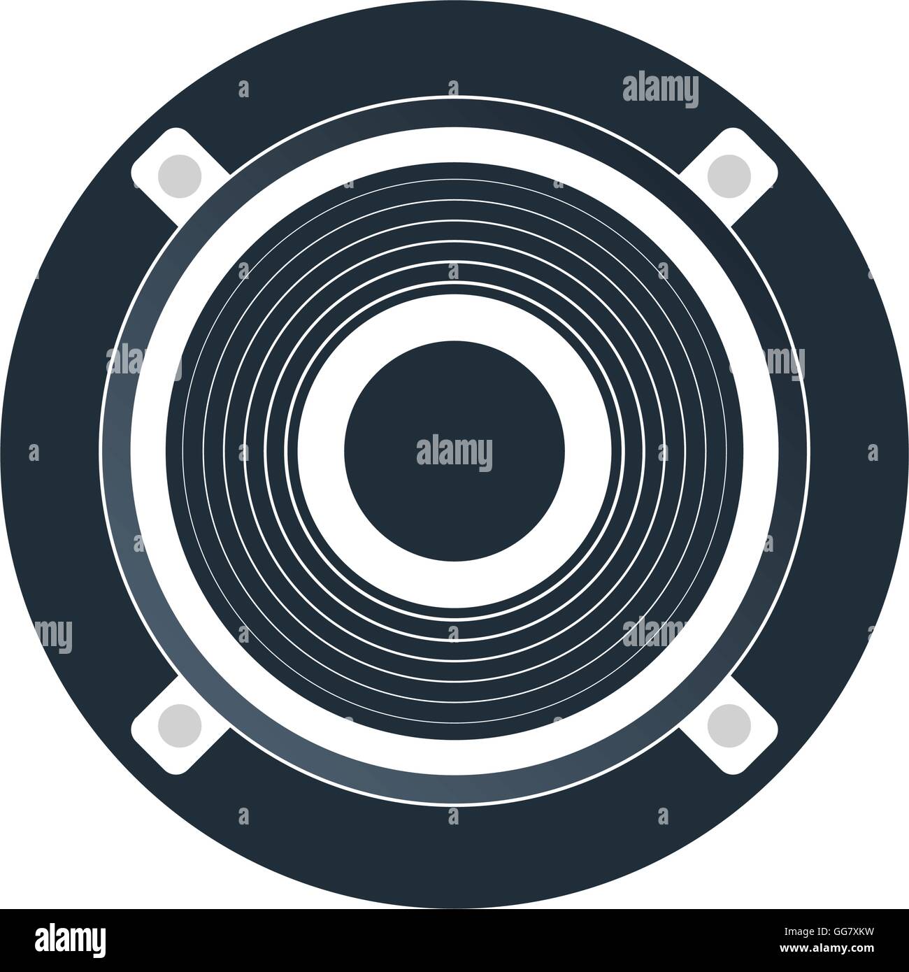 Music circle sound studio concert icon. Vector graphic Stock Vector ...