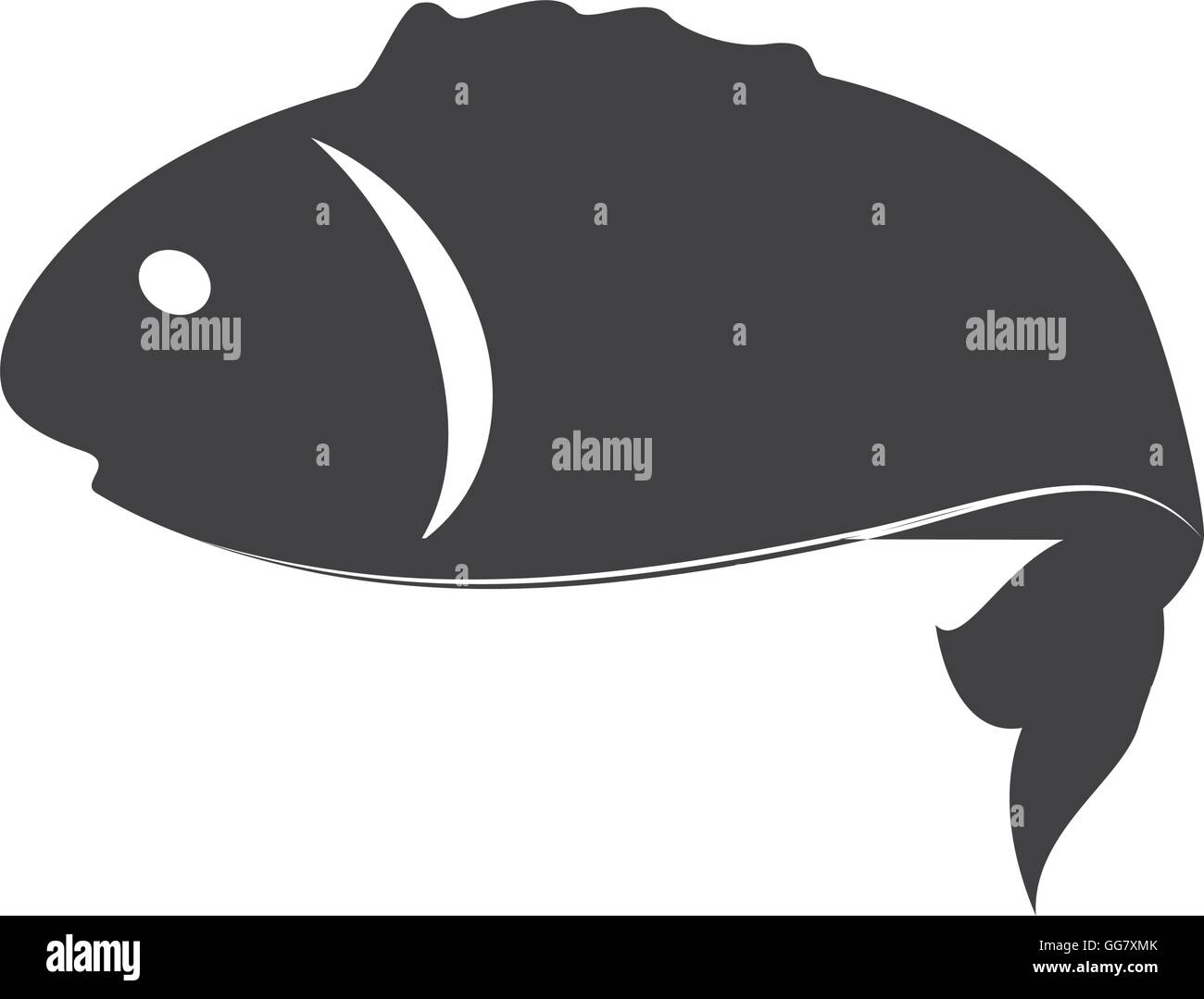 fish sea life marine aquatic swim icon. Vector graphic Stock Vector ...