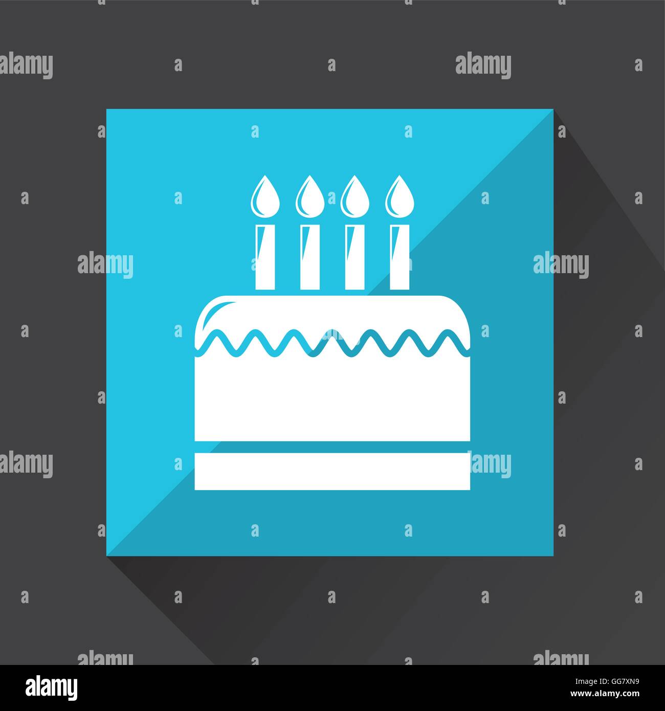 birthday cake icon Stock Vector Image & Art - Alamy