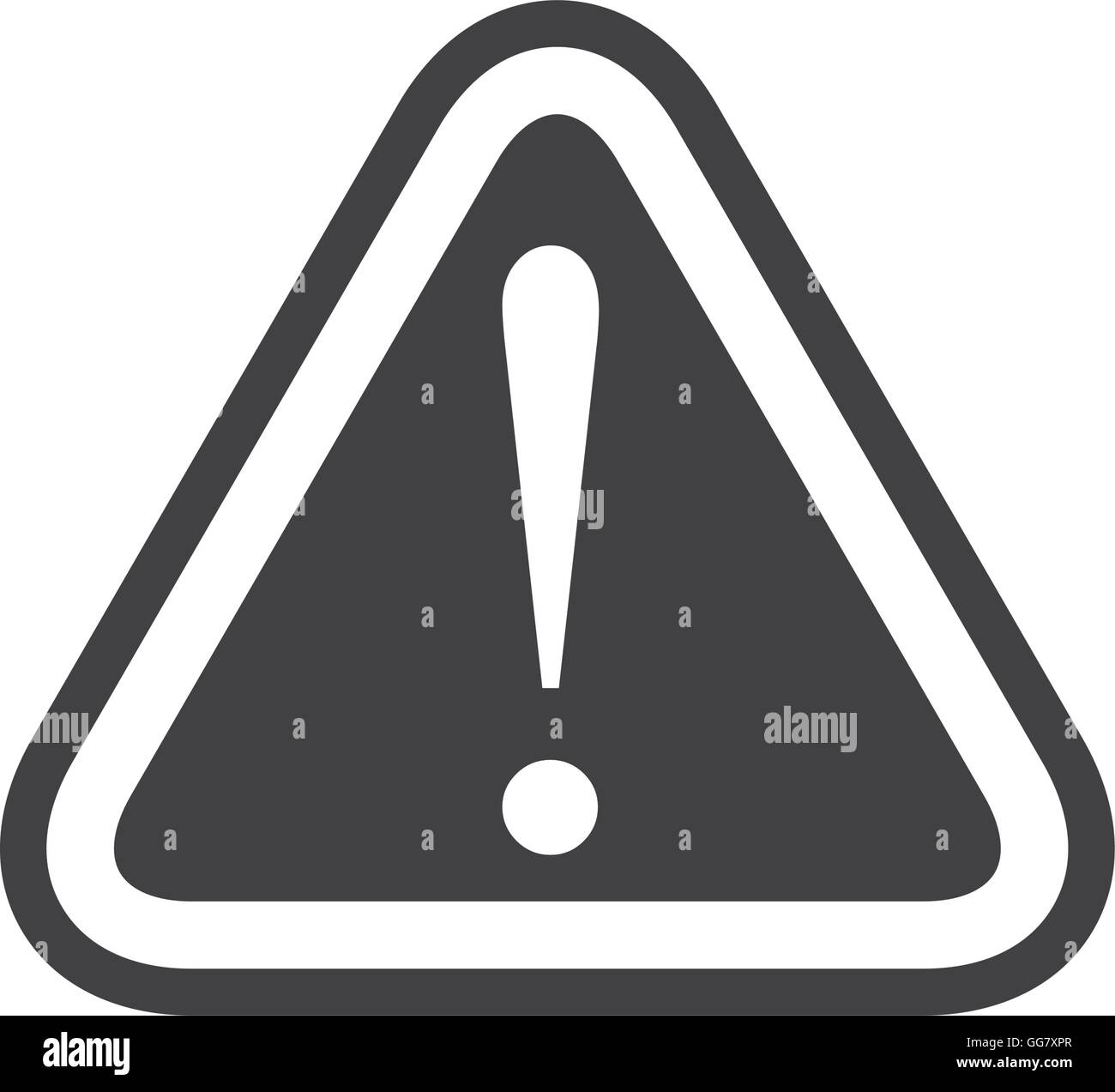 exclamation mark road sign triangle warning icon Stock Vector Image ...