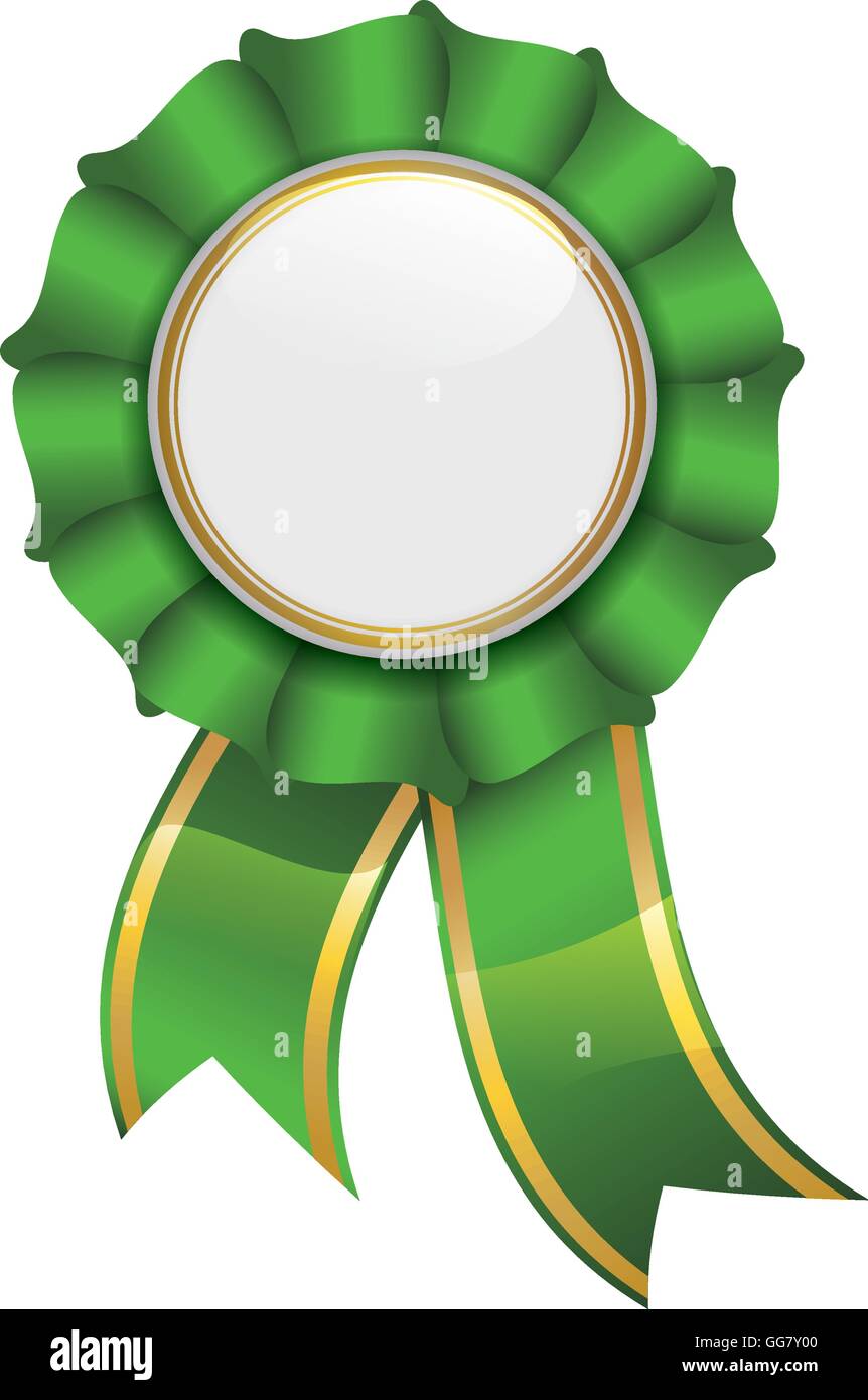 Seal stamp green label ribbon banner icon. Vector graphic Stock Vector ...