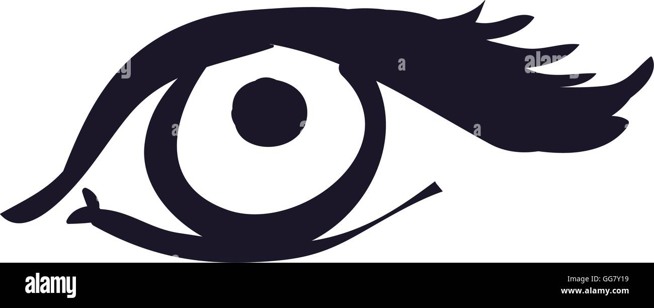 eye look view human optical icon. Vector graphic Stock Vector Image ...