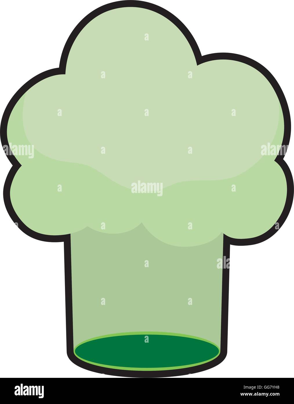 chefs hat green vegan organic icon. Vector graphic Stock Vector Image ...