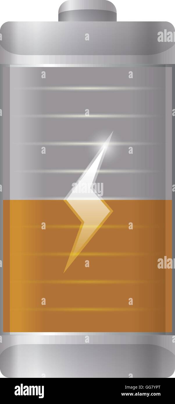 Battery energy power charge icon. Vector graphic Stock Vector Image ...