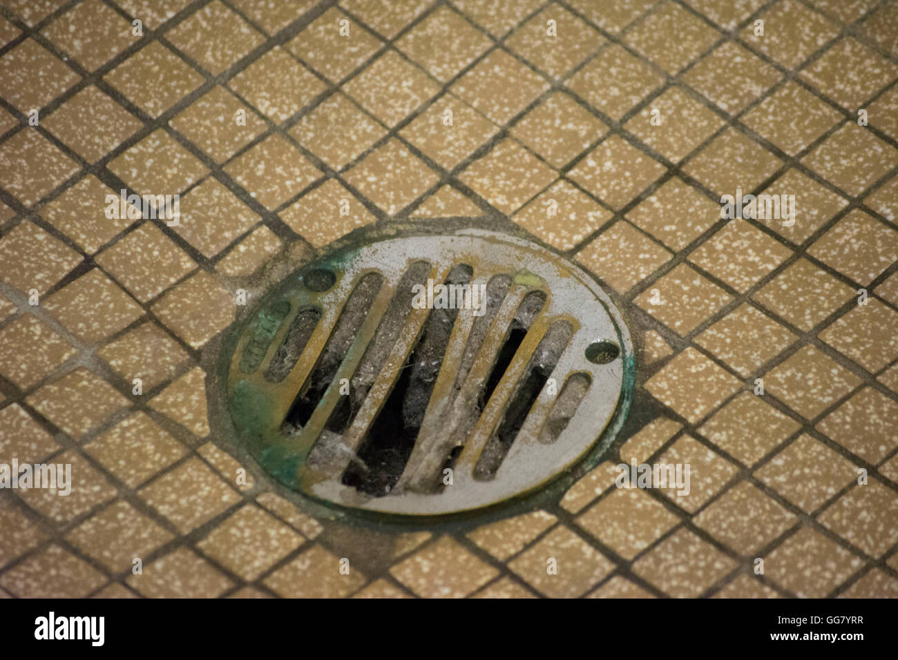 Old Drain on the floor Stock Photo - Alamy