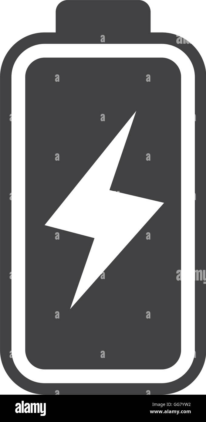 Battery energy power charge icon. Vector graphic Stock Vector Image ...