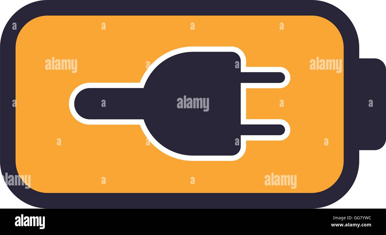Battery energy power charge icon. Vector graphic Stock Vector Image ...