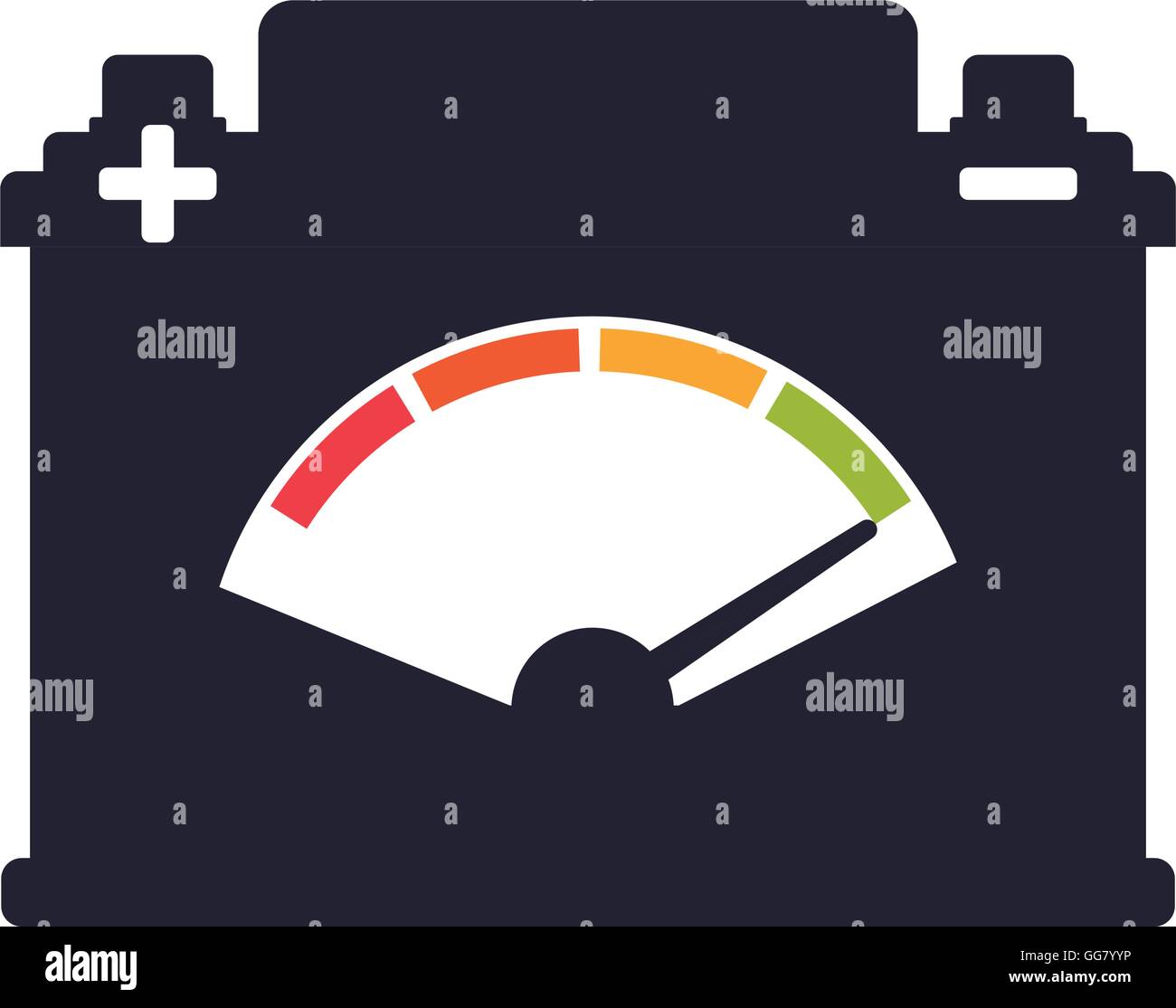 Battery energy power charge icon. Vector graphic Stock Vector Image ...