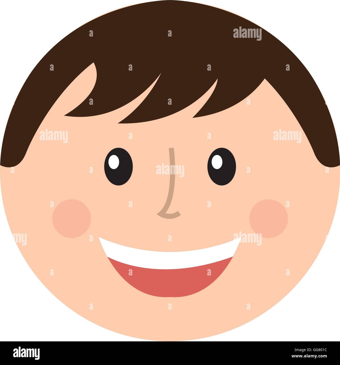 little boy face icon Stock Vector Image & Art - Alamy