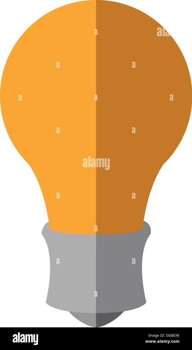 light bulb energy yellow power icon. Vector graphic Stock Vector Image ...