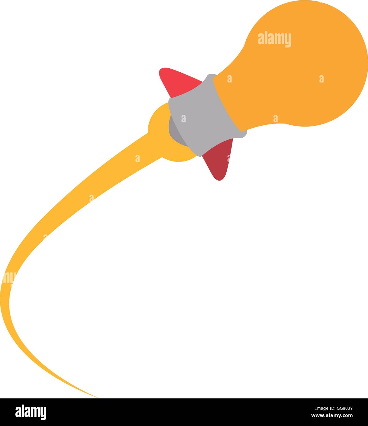 light bulb rocket start up innovation icon. Vector graphic Stock Vector ...