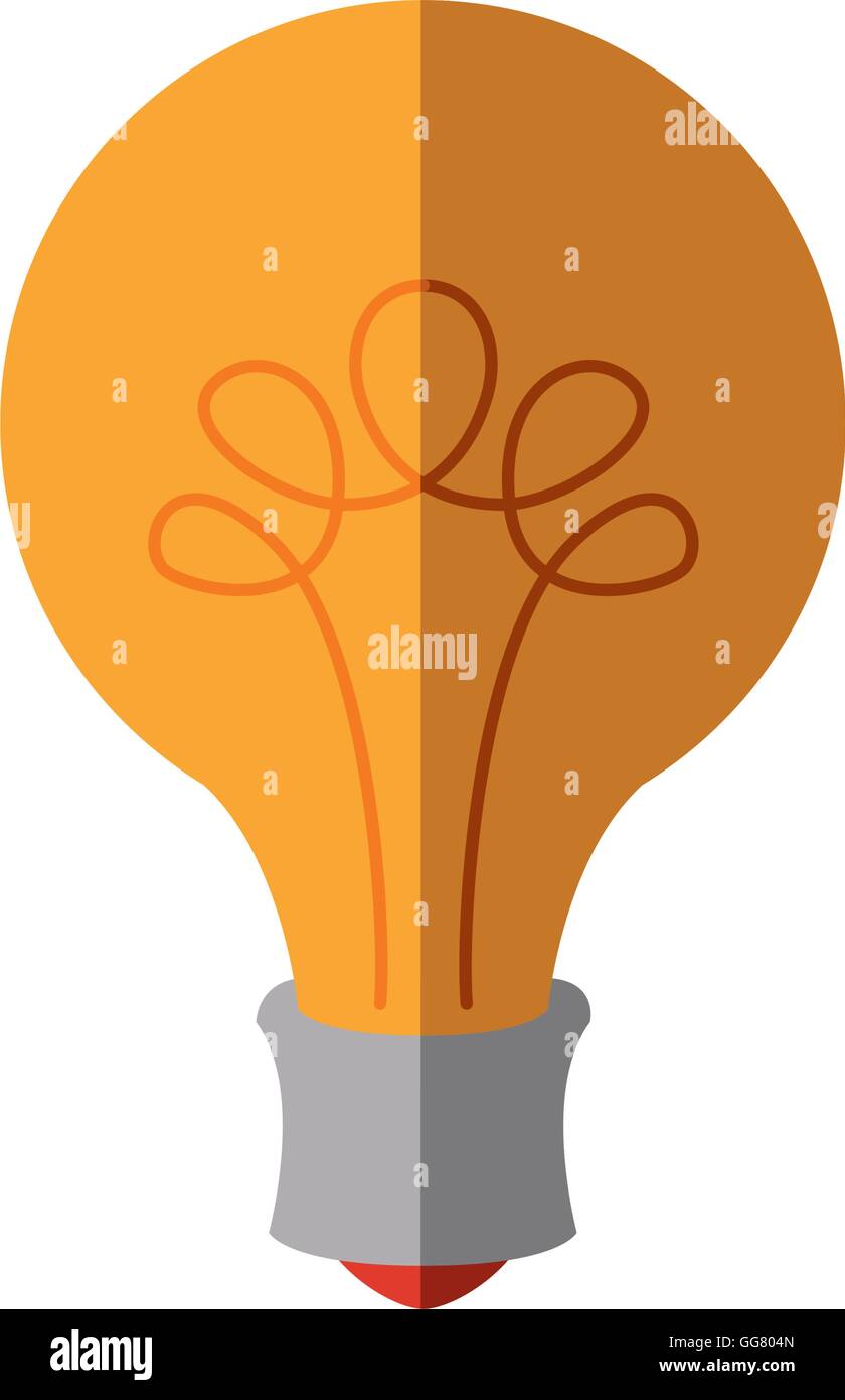 light bulb energy yellow power icon. Vector graphic Stock Vector Image ...